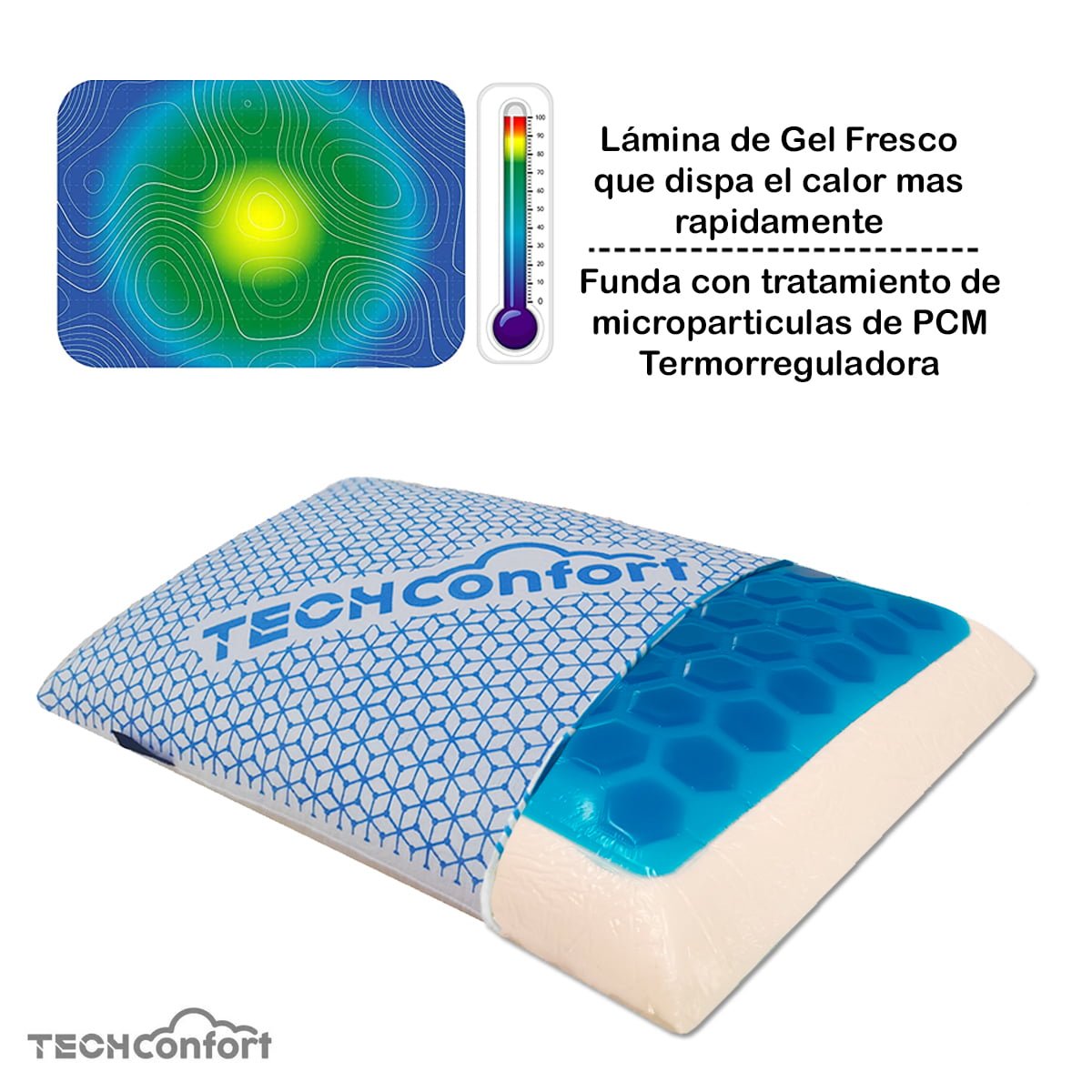 Almohada Clásica en Gel con Funda Termorreguladora - Tienda del Confort ...